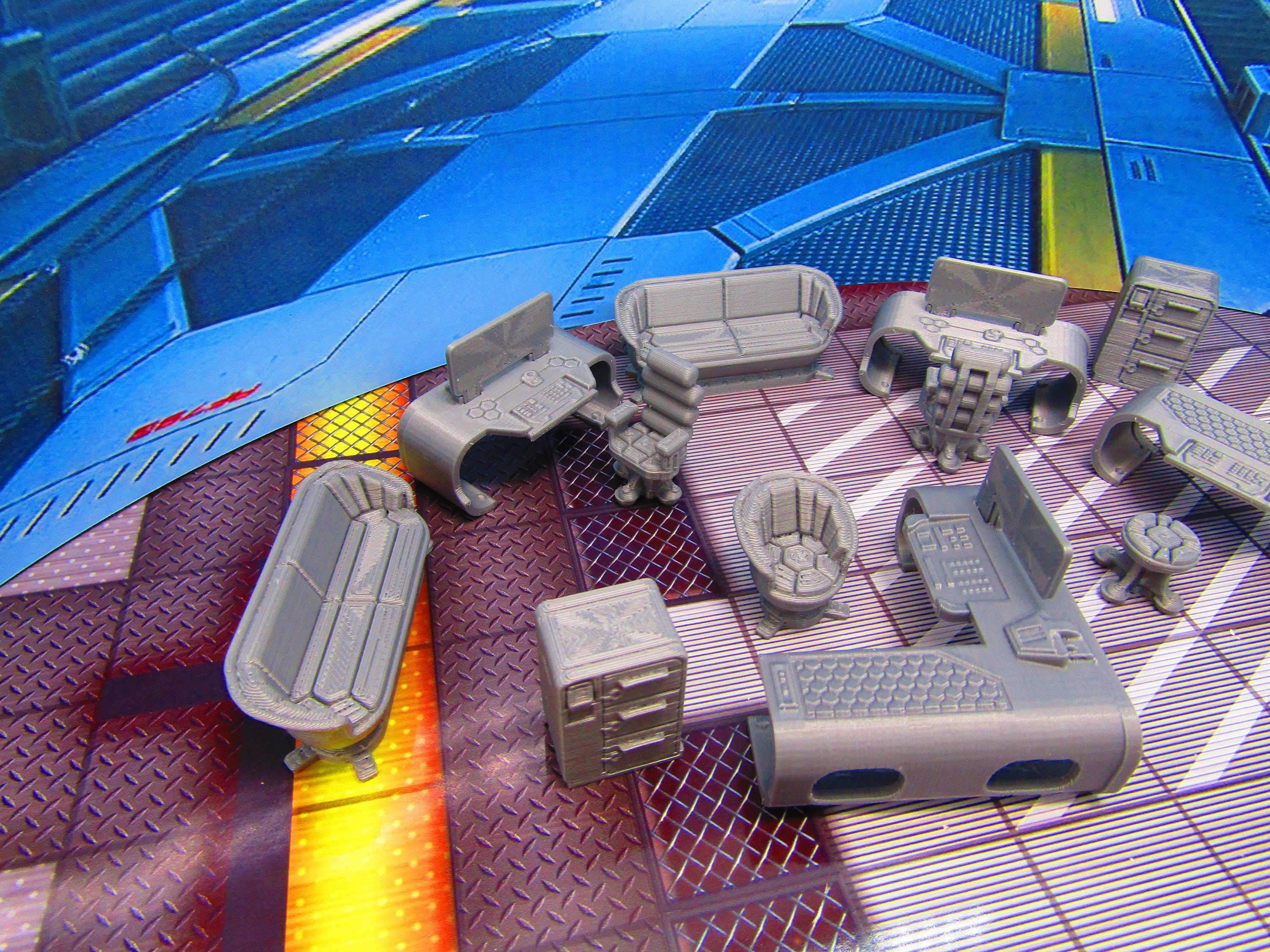 12 Piece Office Furniture Desks Chairs Terrain Scenery - Etsy