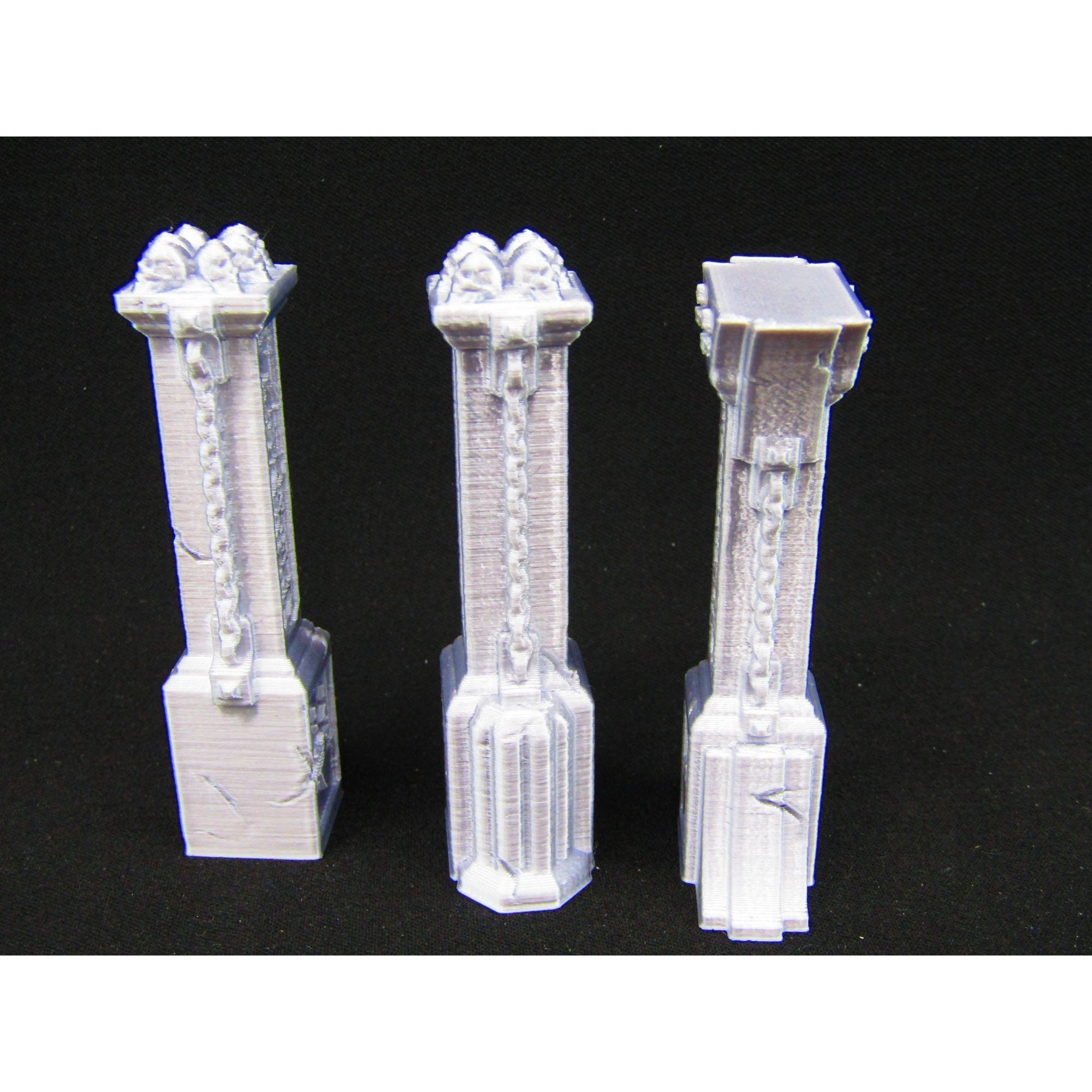 3pc Spider Lair Pillars/ Columns Scatter Terrain Scenery 3D Printed ...