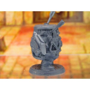 Klaus the Barrel Tank Dwarf Warrior Mini Miniature 3D Printed Model 28 ...