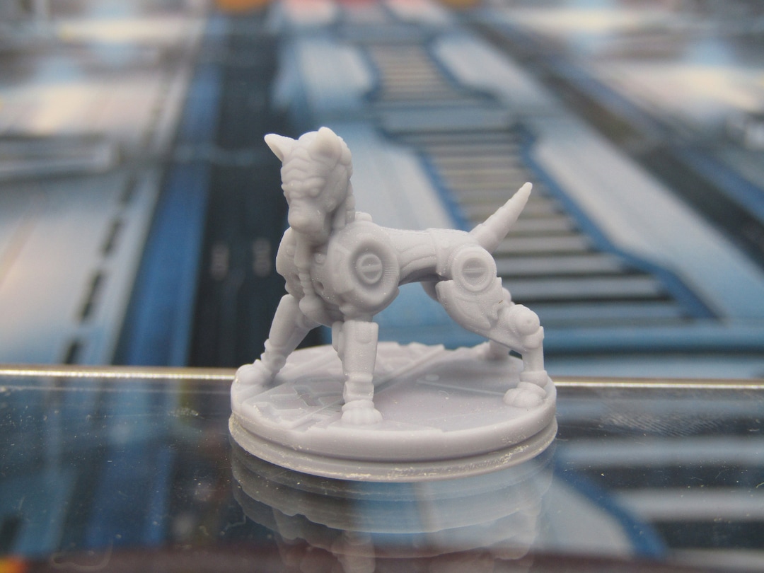 Robot K9 Guard Dog Droid Companion Mini Miniature 3D Printed Figure ...