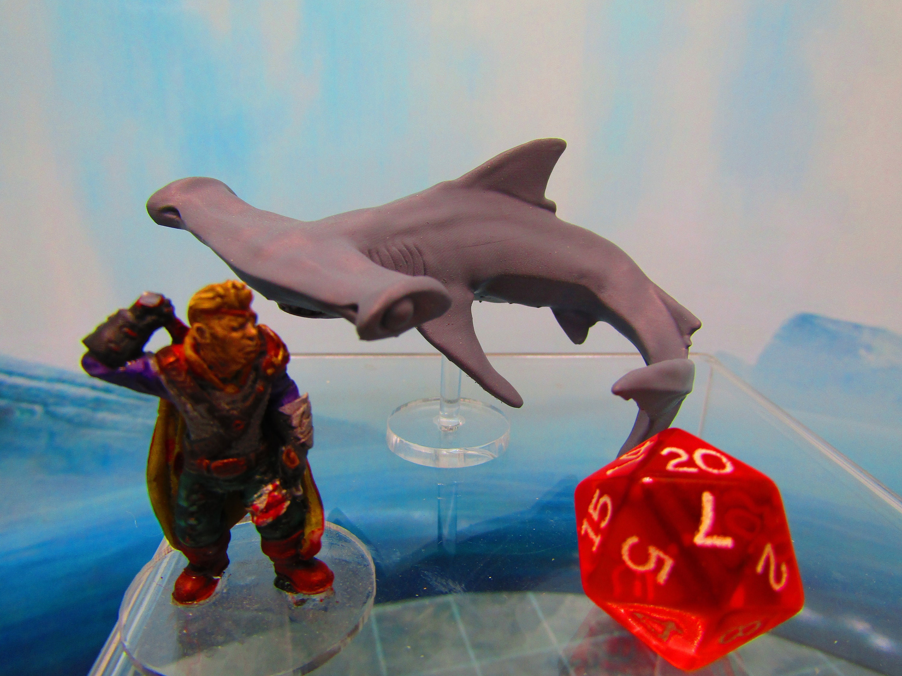 Hammerhead Shark Mini Miniature Scatter Terrain Scenery 3D Printed ...