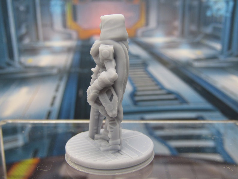 Assassin Droid Sniper Robot Mini Miniature 3D Printed Figure Model 28 ...