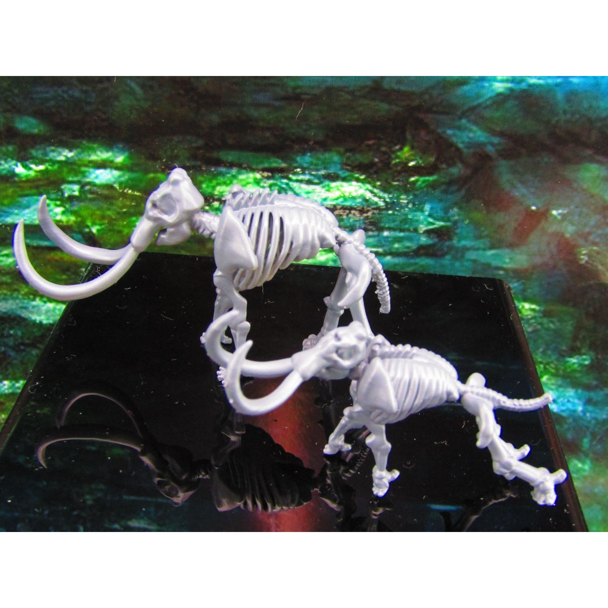 Mammoth Undead Elephant Skeleton Pair Mini Miniature Model | Etsy