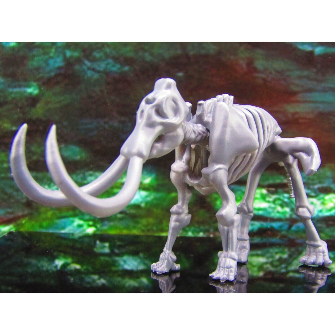 Mammoth Undead Elephant Skeleton B Mini Miniature Model Character ...