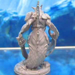Merrow Merman Monster Creature W/ Sword Mini Miniature Figure 3D ...
