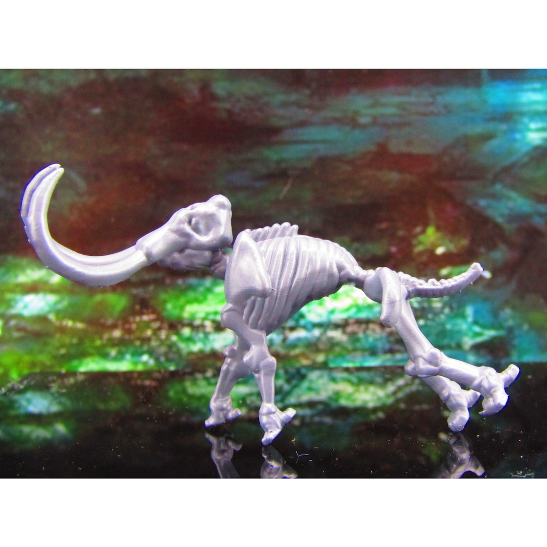 Mammoth Undead Elephant Skeleton Baby Mini Miniature Model Character ...