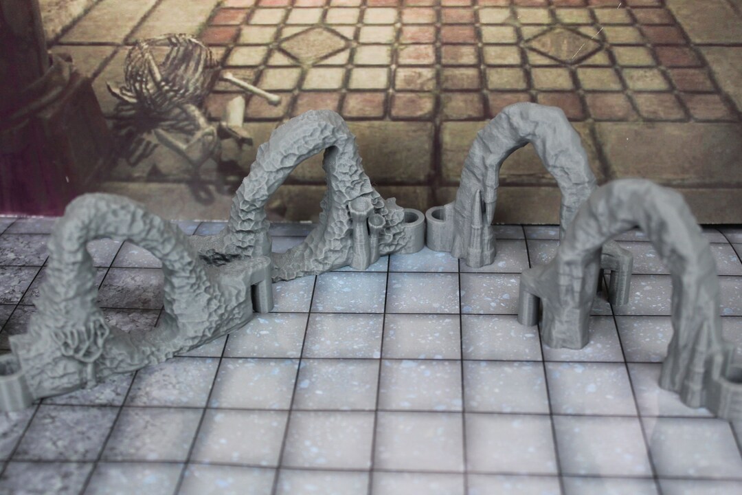 4pc Underwater Sea Labyrinth Coral Dungeonsticks Doorway Walls Map ...