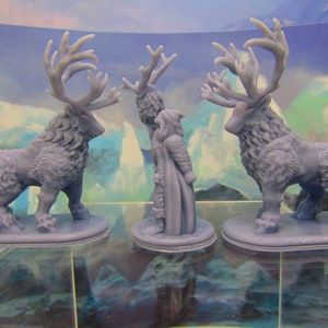 Druid Santa Claus Saint Nick W/ Reindeer Set 28mm Scale Figure RPG ...