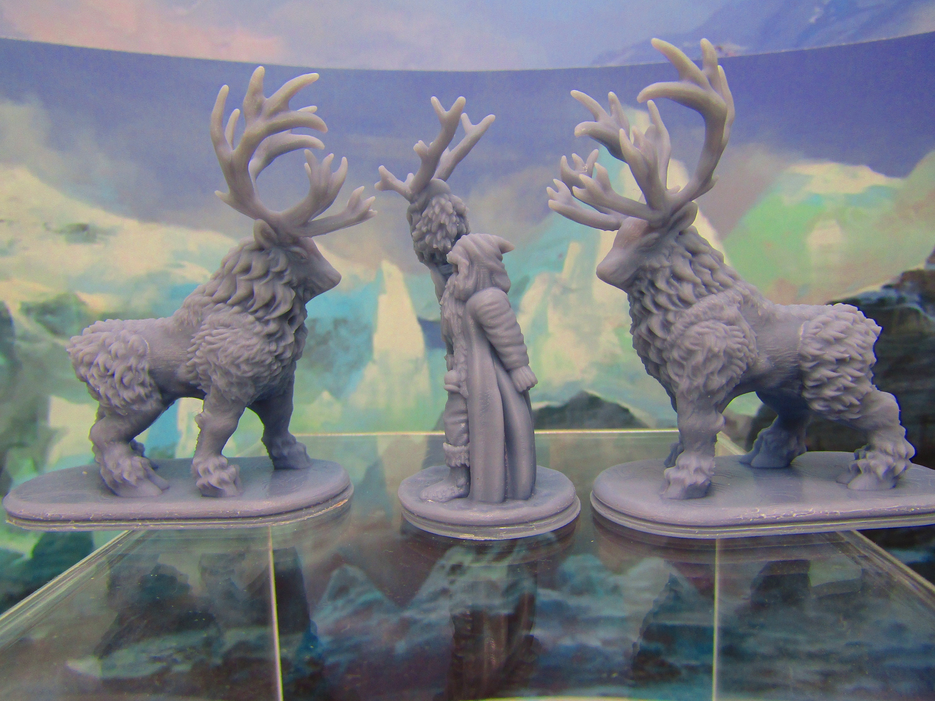 Druid Santa Claus Saint Nick W/ Reindeer Set 28mm Scale Figure RPG ...