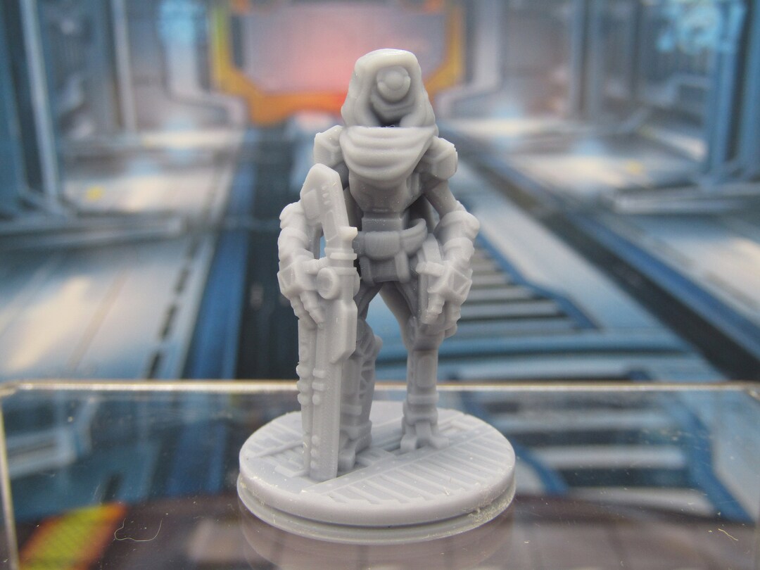 Assassin Droid Sniper Robot Mini Miniature 3D Printed Figure Model 28 ...