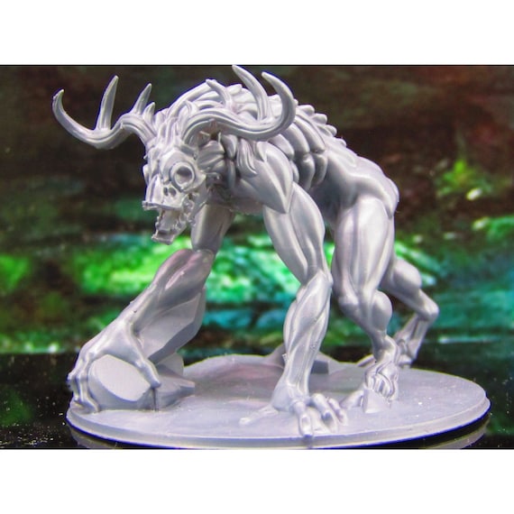 Wendigo Evil Spirit Cryptid Monster Pose A Mini Miniature | Etsy