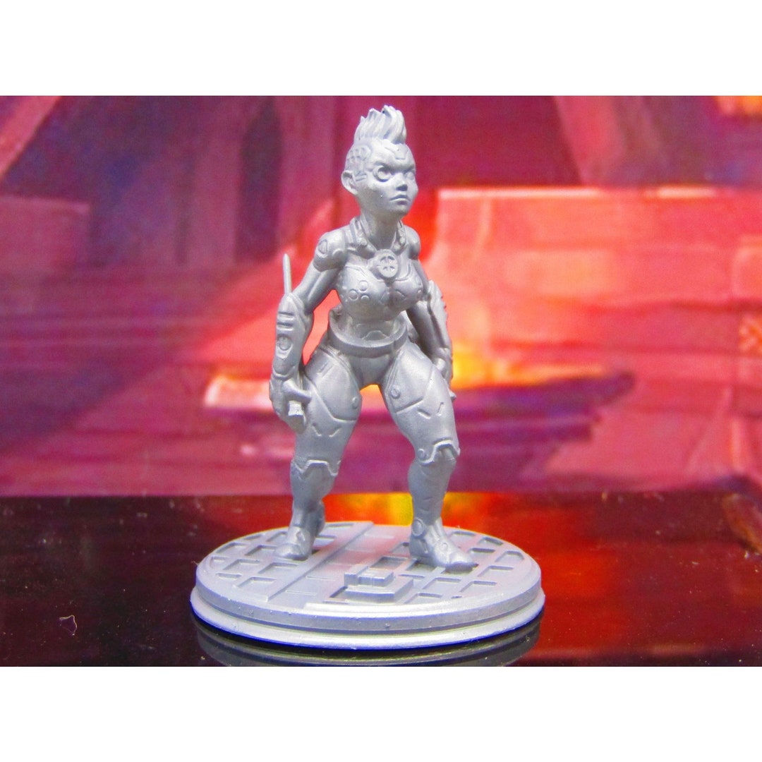 Keelie Cyberpunk Cyborg Female Mini Miniature Model Character Figure ...