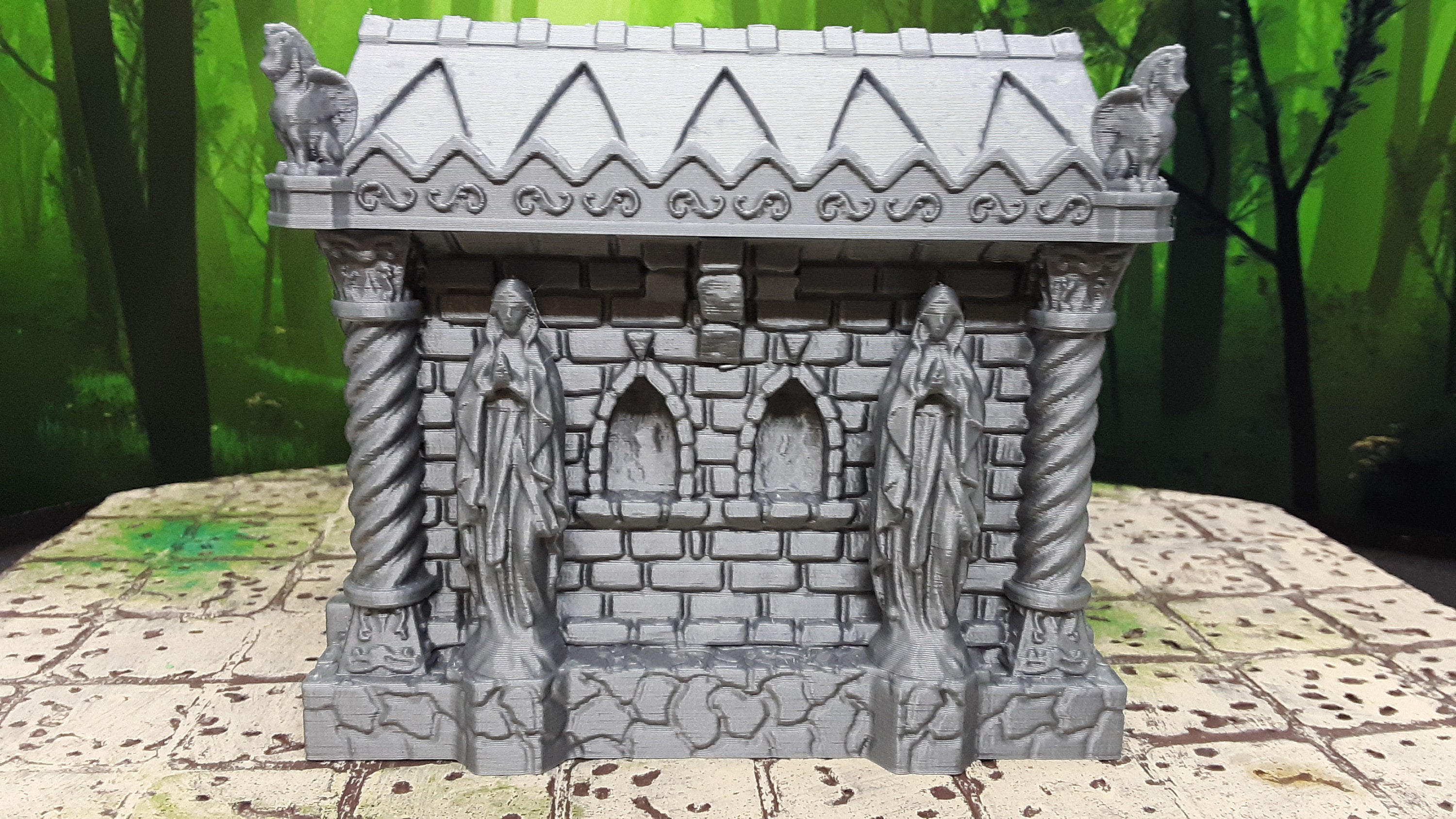 Cemetery Mausoleum Tomb 28mm Scale Fantasy Terrain Tile | Etsy