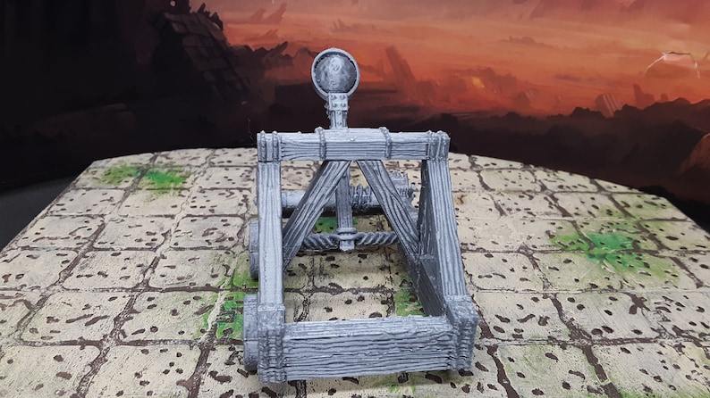 Catapult Mangonel Siege Weapon 28mm Scale Scatter Terrain 3D Printed ...