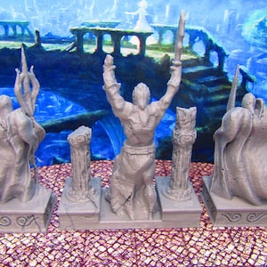 Atlantis Deep Sea Warrior Atlantean Statues Scenery Scatter Terrain ...