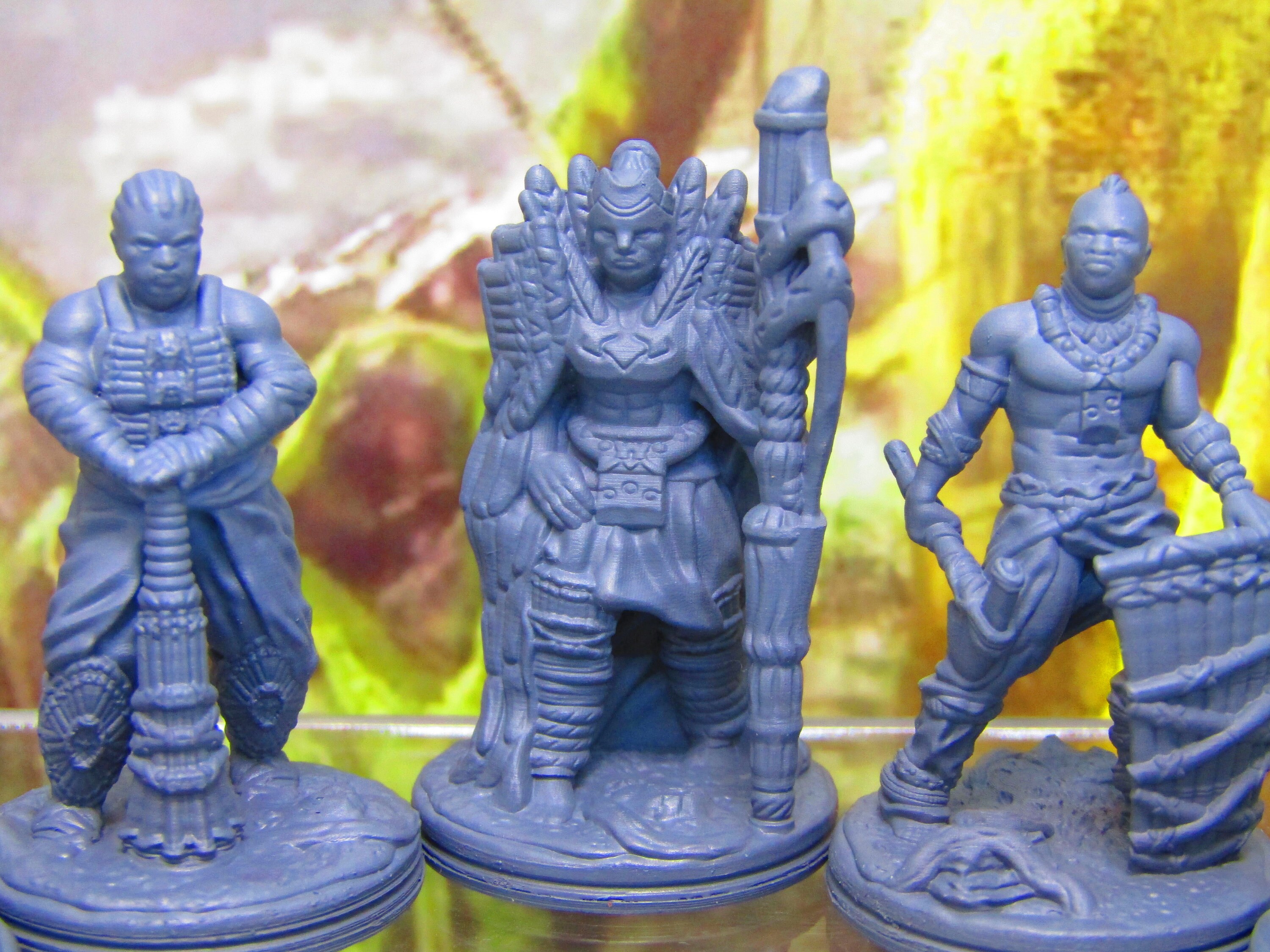 Lot of Tribal Jungle Warrior Tribe Party Mini Miniature Figure 3D ...