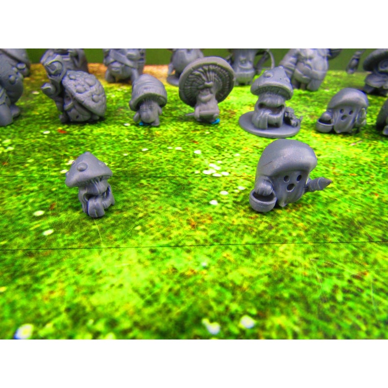 25pc Shroomie Myconid Characters Set Mini Miniature Model - Etsy