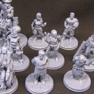 Sci Fi Mini Set 5 - 14pc Novus Landing Humans Mini Miniature 3D Printed ...