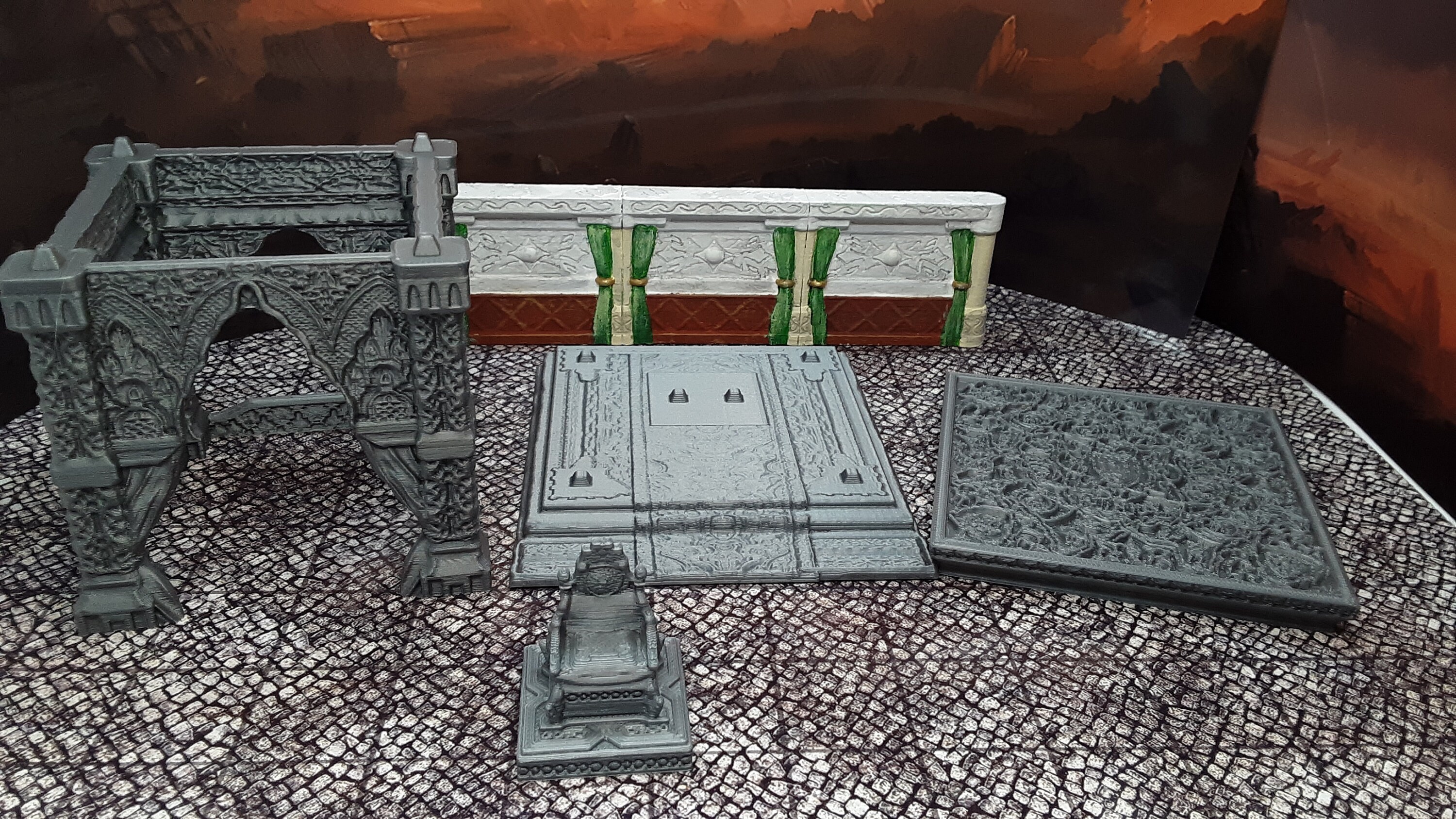4 Piece Sultan/king's Throne & Dais Scatter Terrain | Etsy