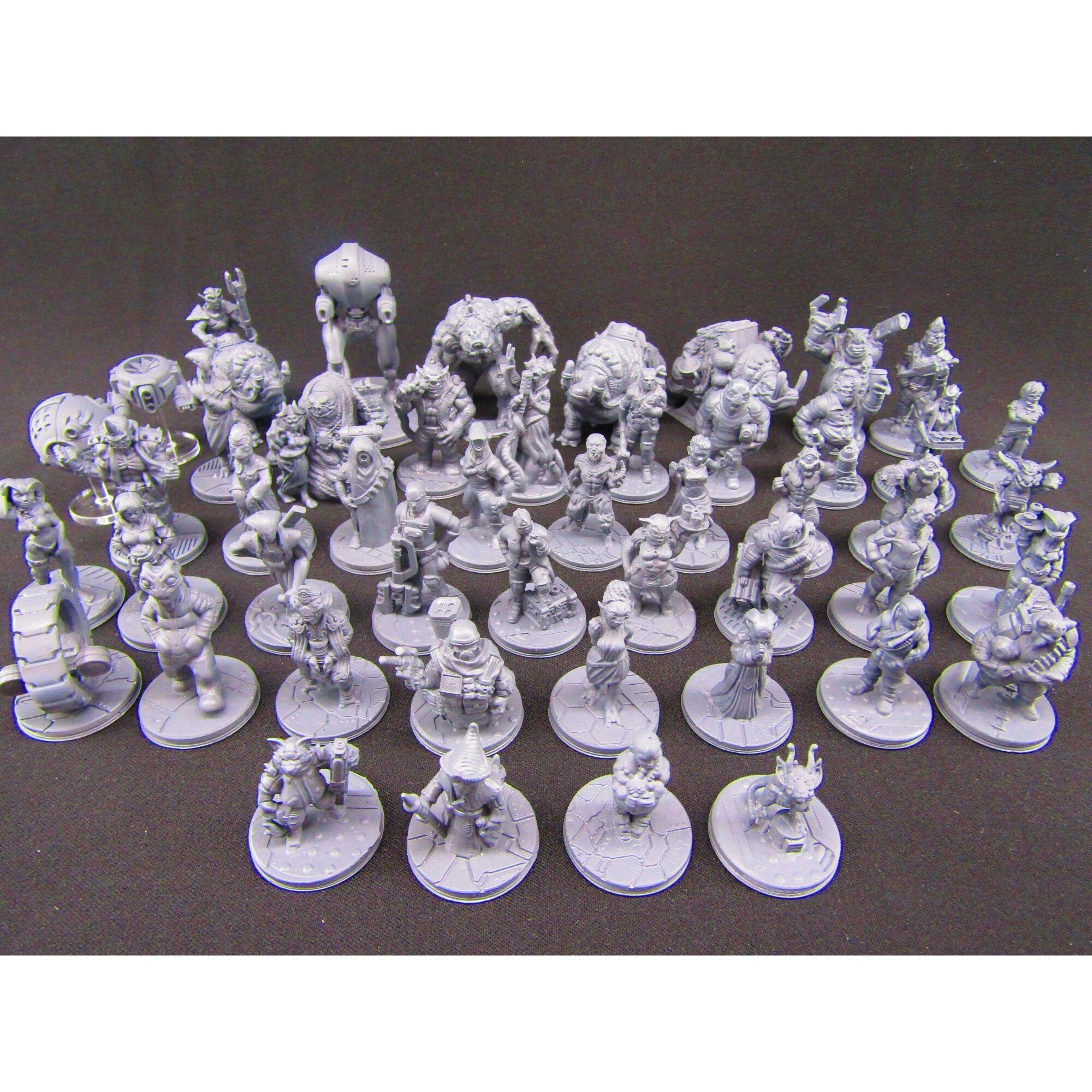 Miniature Toys Role Playing Miniatures Sci Fi Mini Set 5-14pc Novus ...