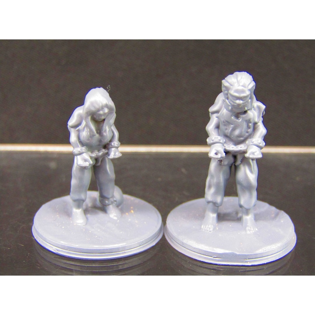 Imprisoned Human Slaves Mini Miniature Figure 3D Printed Model 28/32mm ...