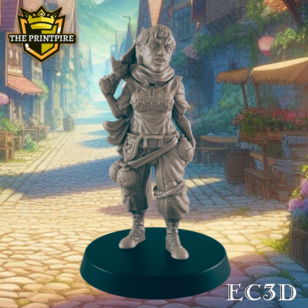 Bandit Mini Human Rogue Assassin Dungeons and Dragons NPC Figure ...