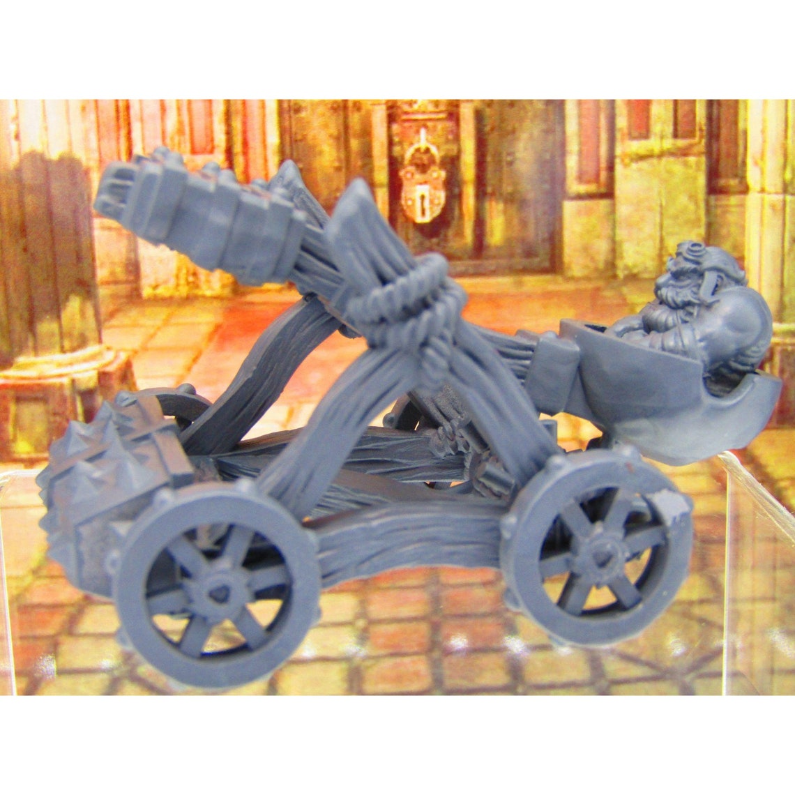 Dwarf a Pult Dwarf Launching Catapult Dwarf Mini Miniatures 3D | Etsy