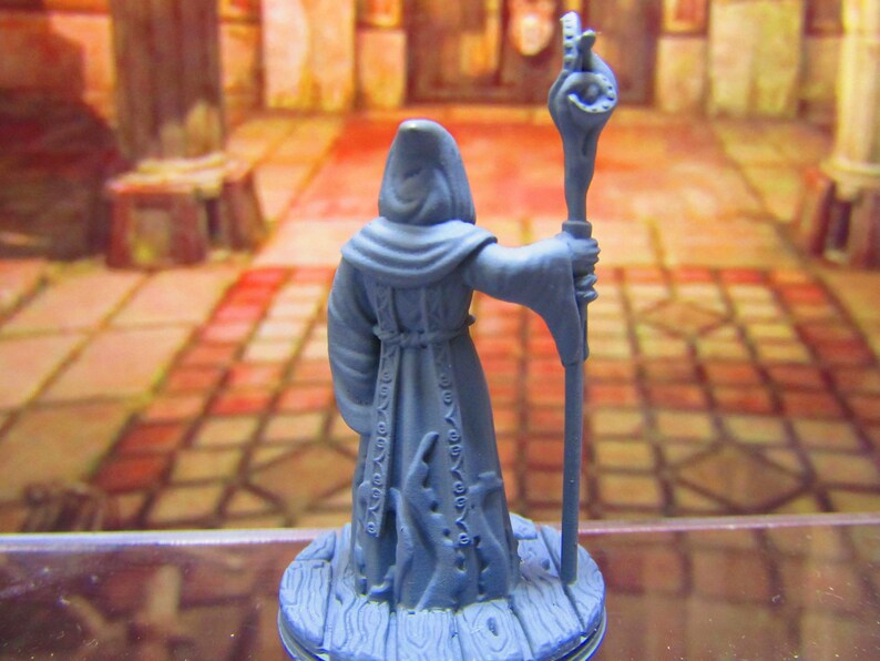 Elder Wizard Sorcerer Wiseman Mini Miniature 3D Printed Model 28/32mm ...