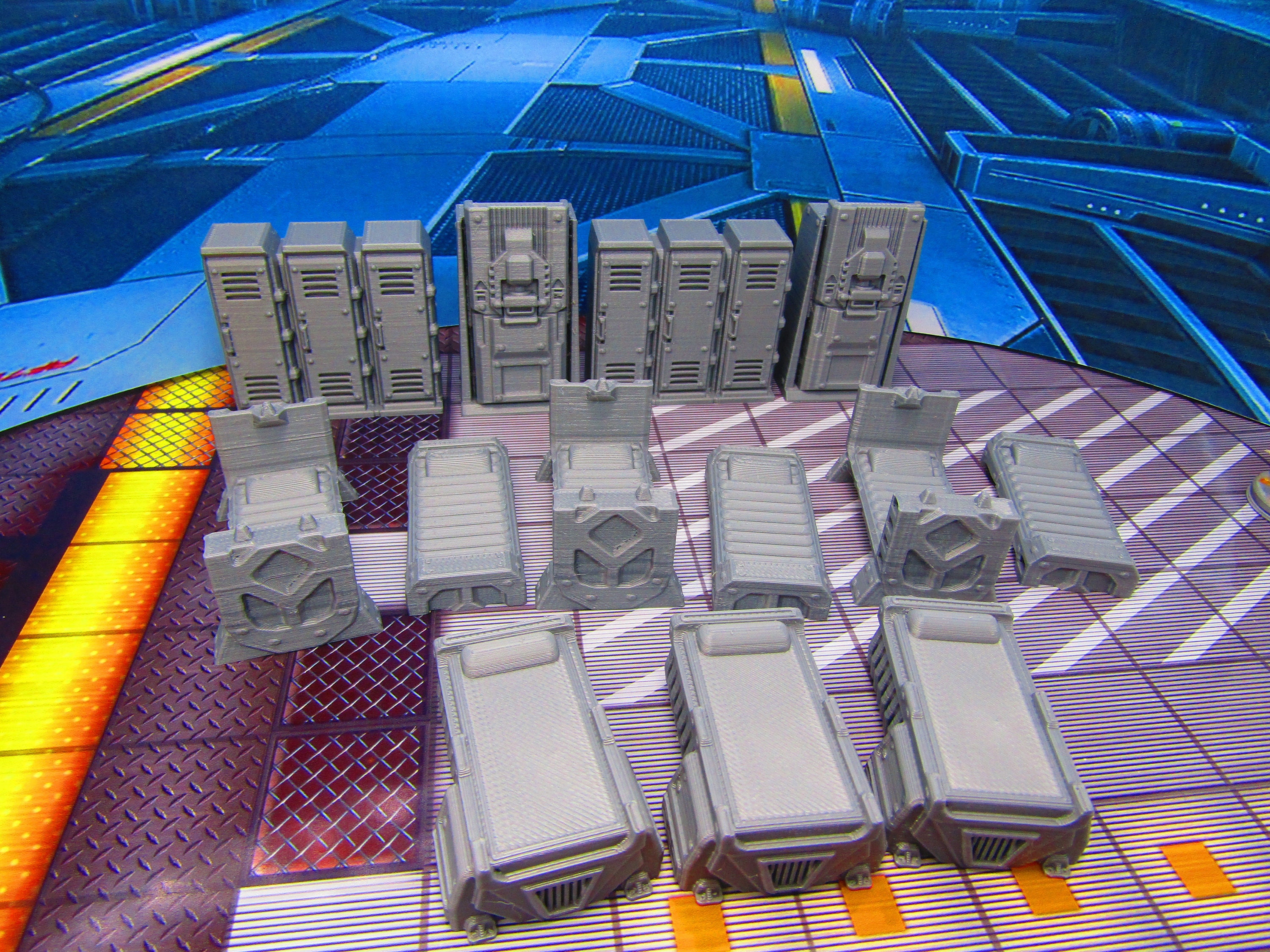 10 Pc Soldiers Barracks Lockers & Beds Miniature Scatter Terrain ...