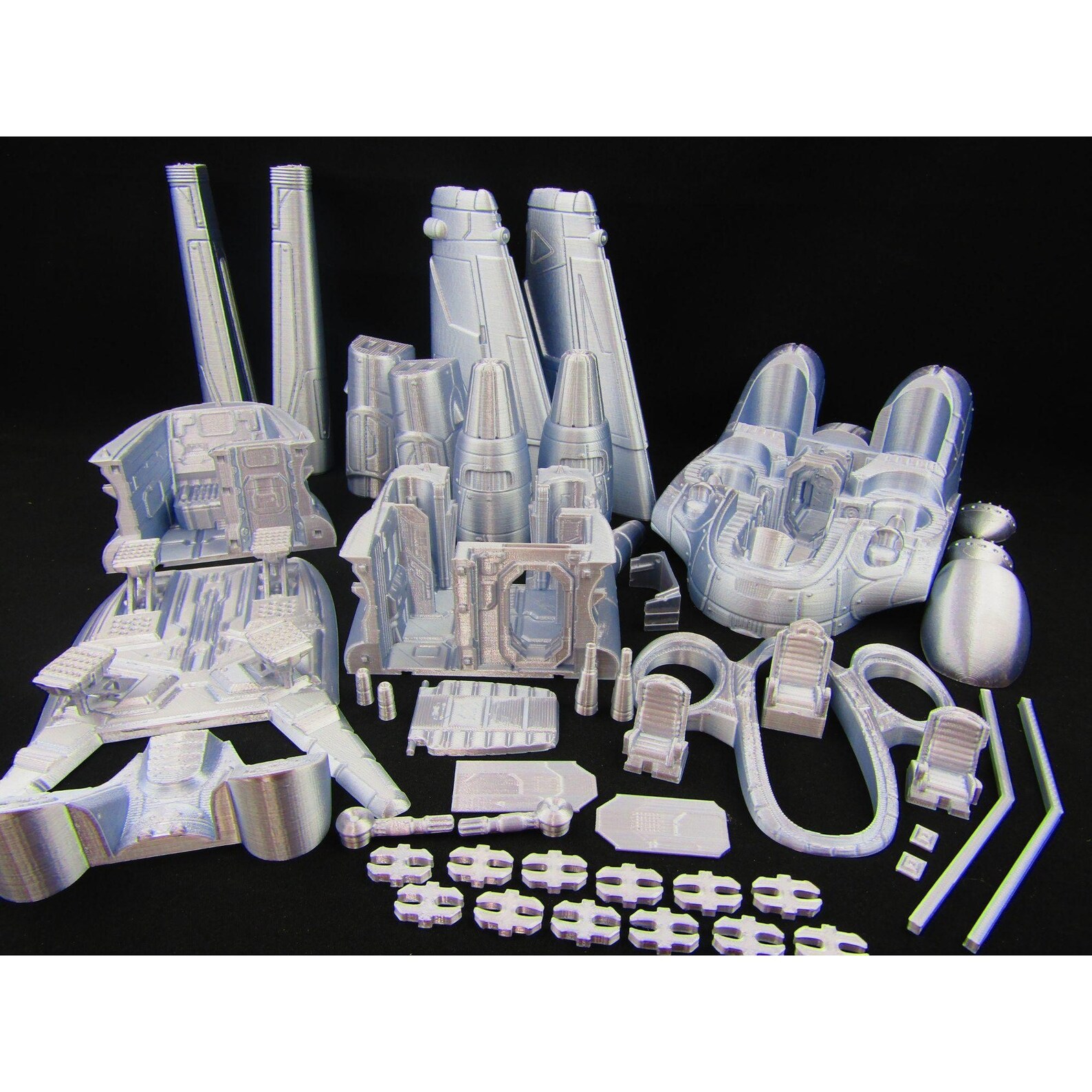 Large Modular Starfighter "sparrowhawk" Space Ship Scenery Scatter ...