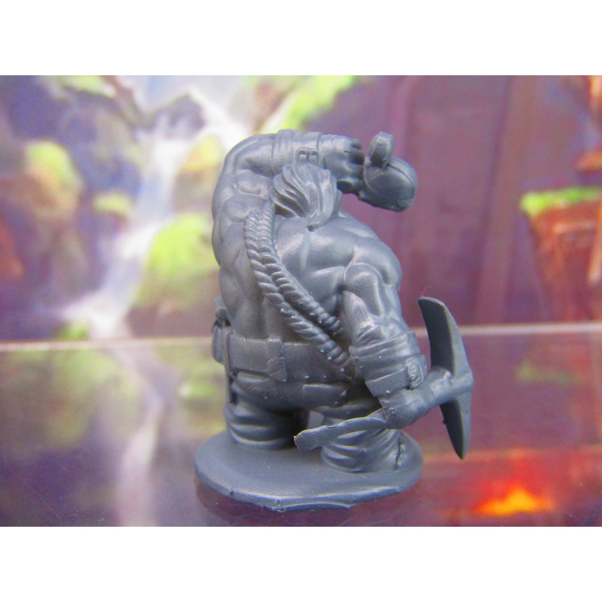 Dwarven Miner Mini Miniature Figure 3D Printed Model 28/32mm Scale RPG ...