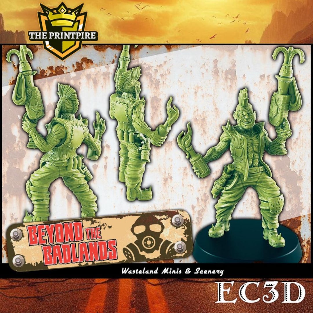 Deranged Male Mutant Ghoul | Psychotic Scarred Wastelander | Post ...