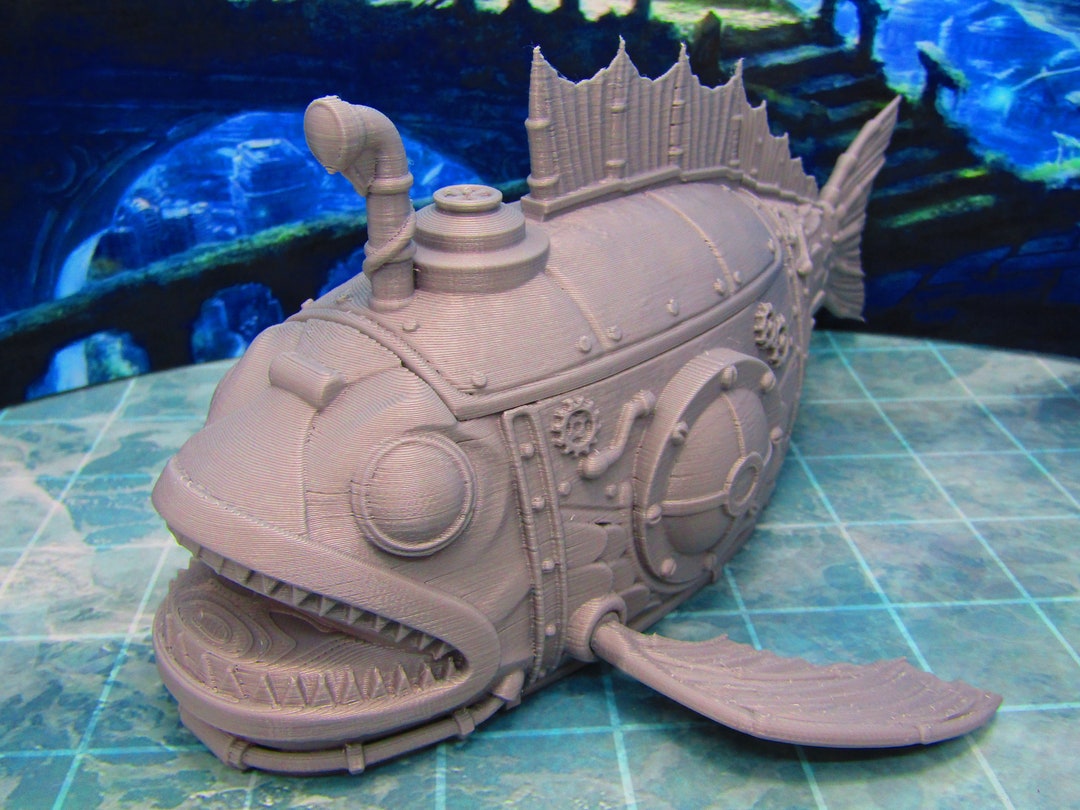 Mechanical Fish Shaped Diver Submarine Device Scenery Scatter Terrain ...