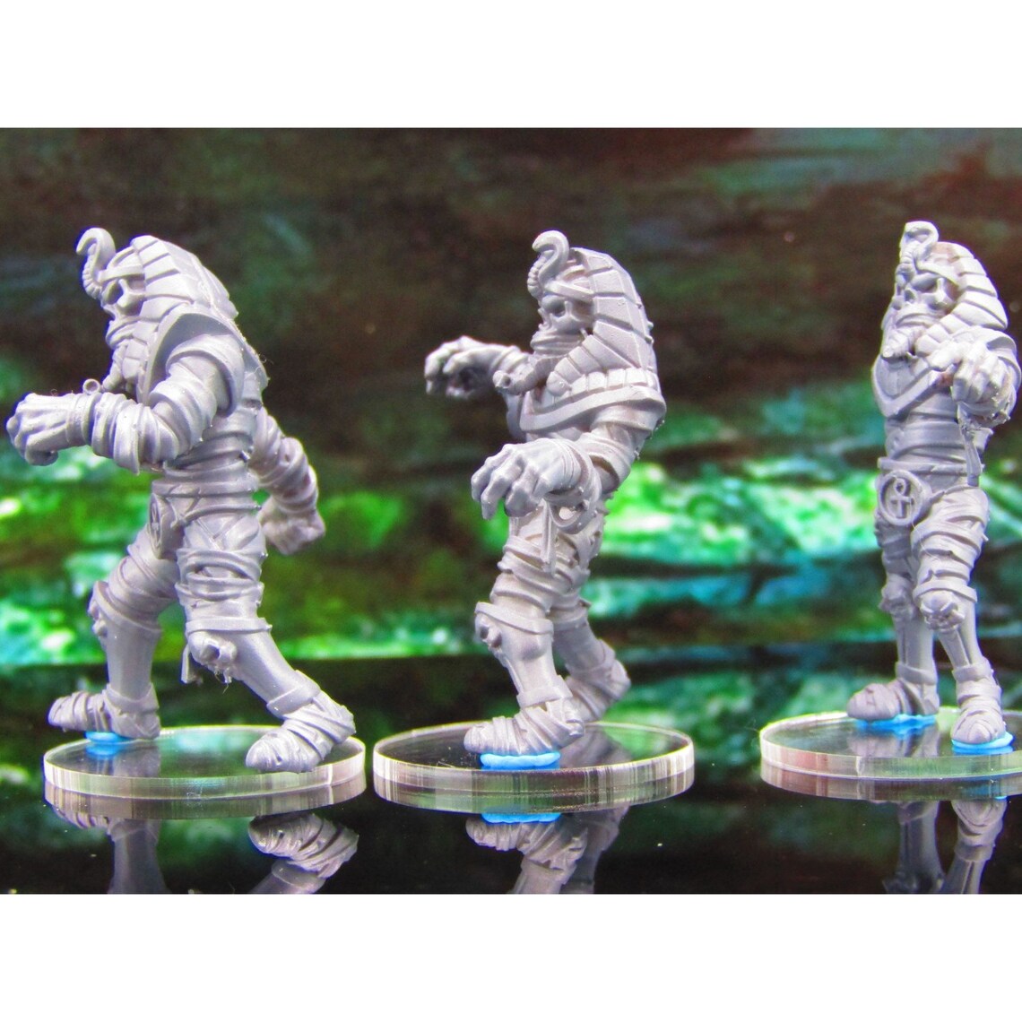 Mummy Pharaoh 3pc Set Mini Miniature Model Character Figure 28mm/32mm ...