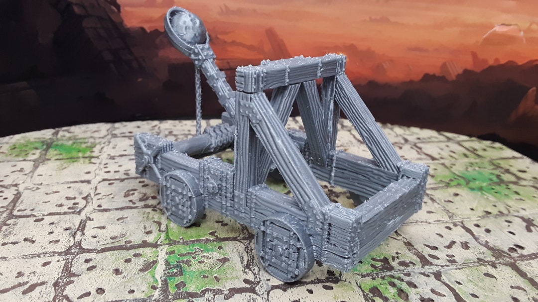 Catapult Mangonel Siege Weapon 28mm Scale Scatter Terrain 3D Printed ...
