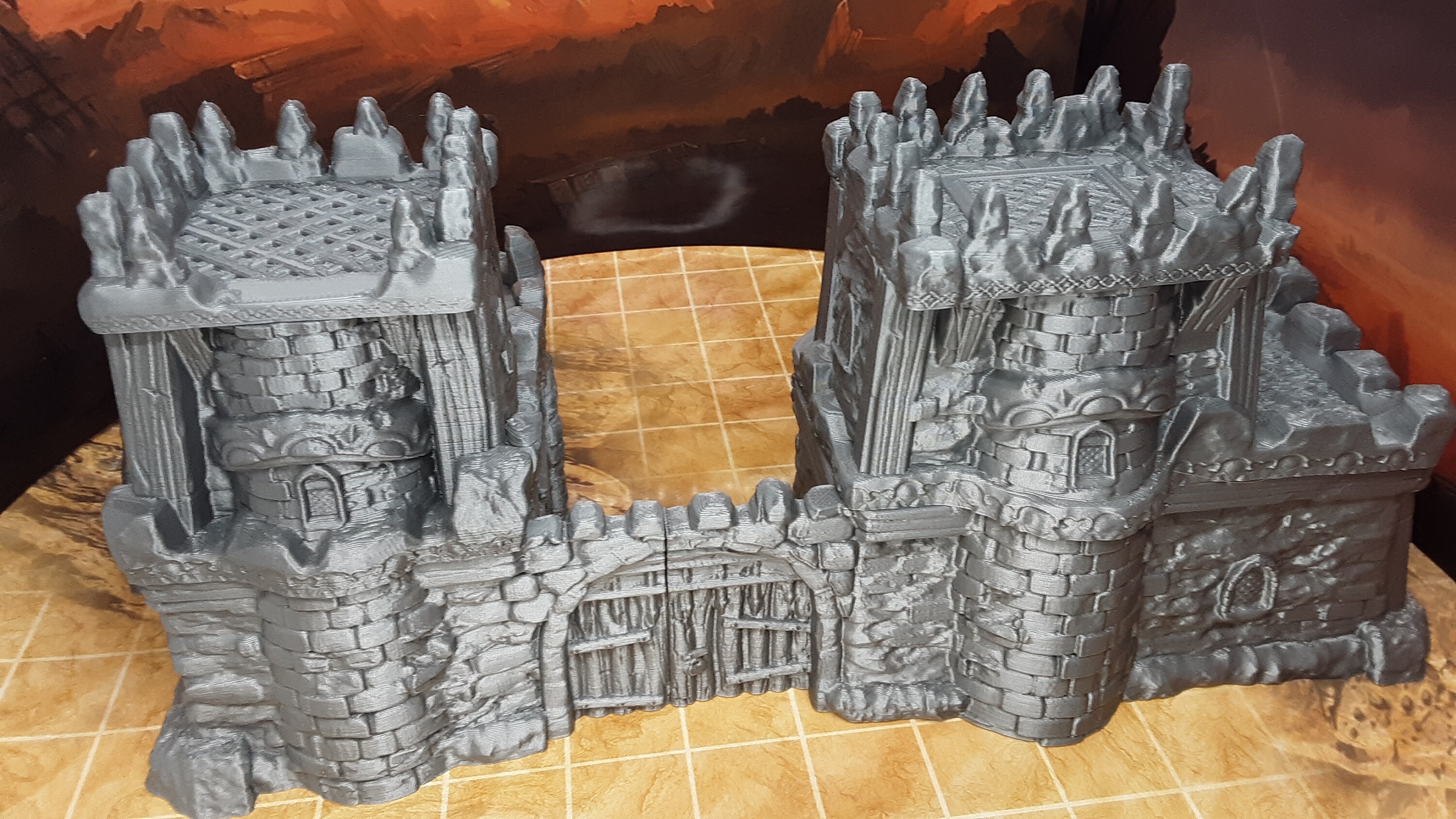4 Room 3 Floor Fortress / Outpost Entrance Scenery Terrain | Etsy
