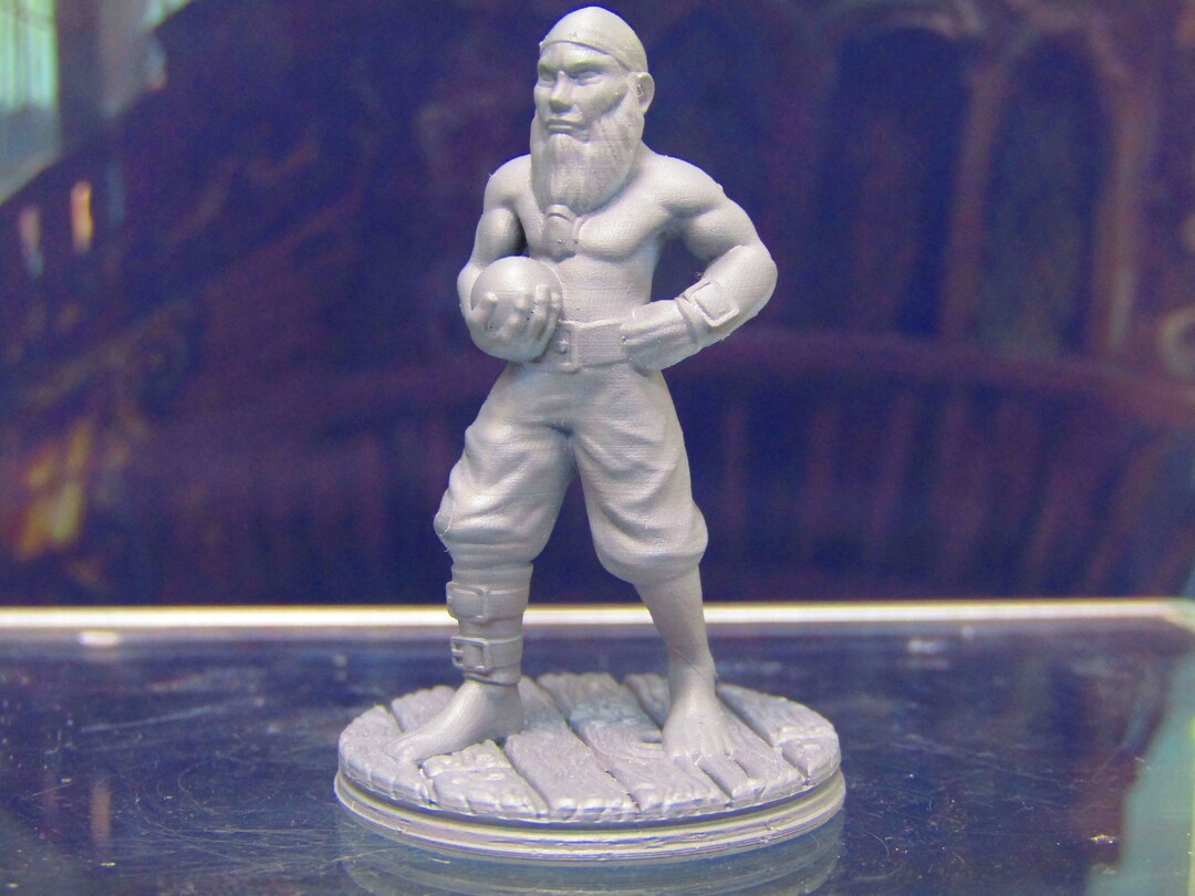 Human Pirate Crewman Canon Baller Mini Miniature Figure 3D Printed ...