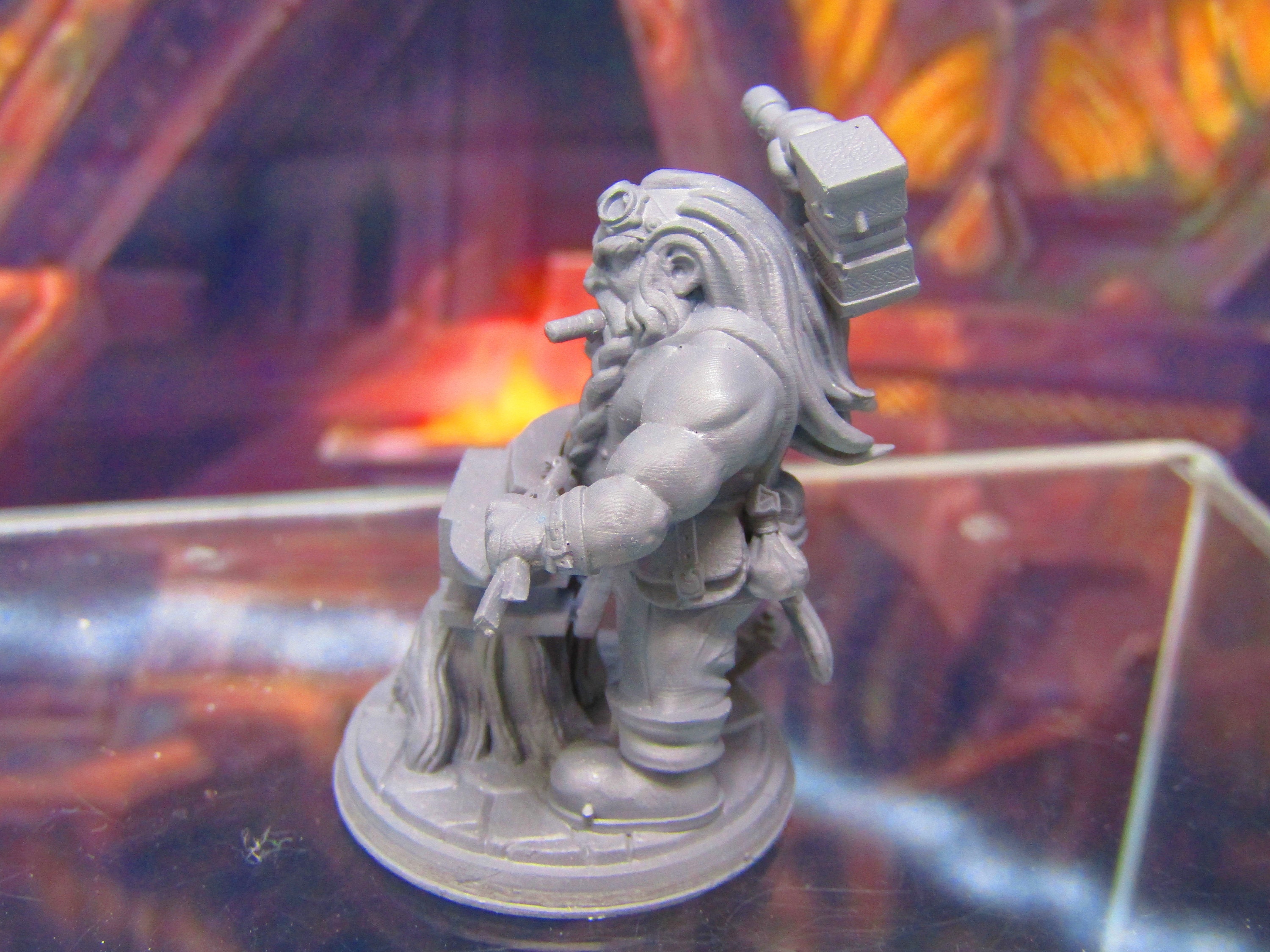 Dwarven Blacksmith / Weaponsmith Mini Miniatures 3D Printed Model 28 ...