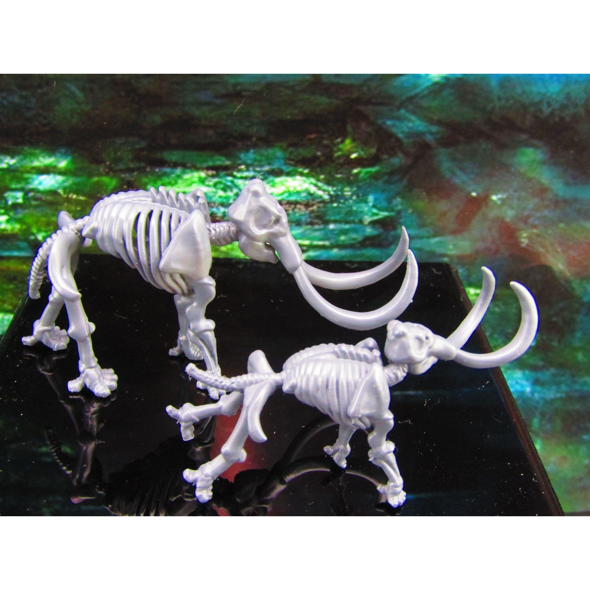 Mammoth Undead Elephant Skeleton Pair Mini Miniature Model - Etsy