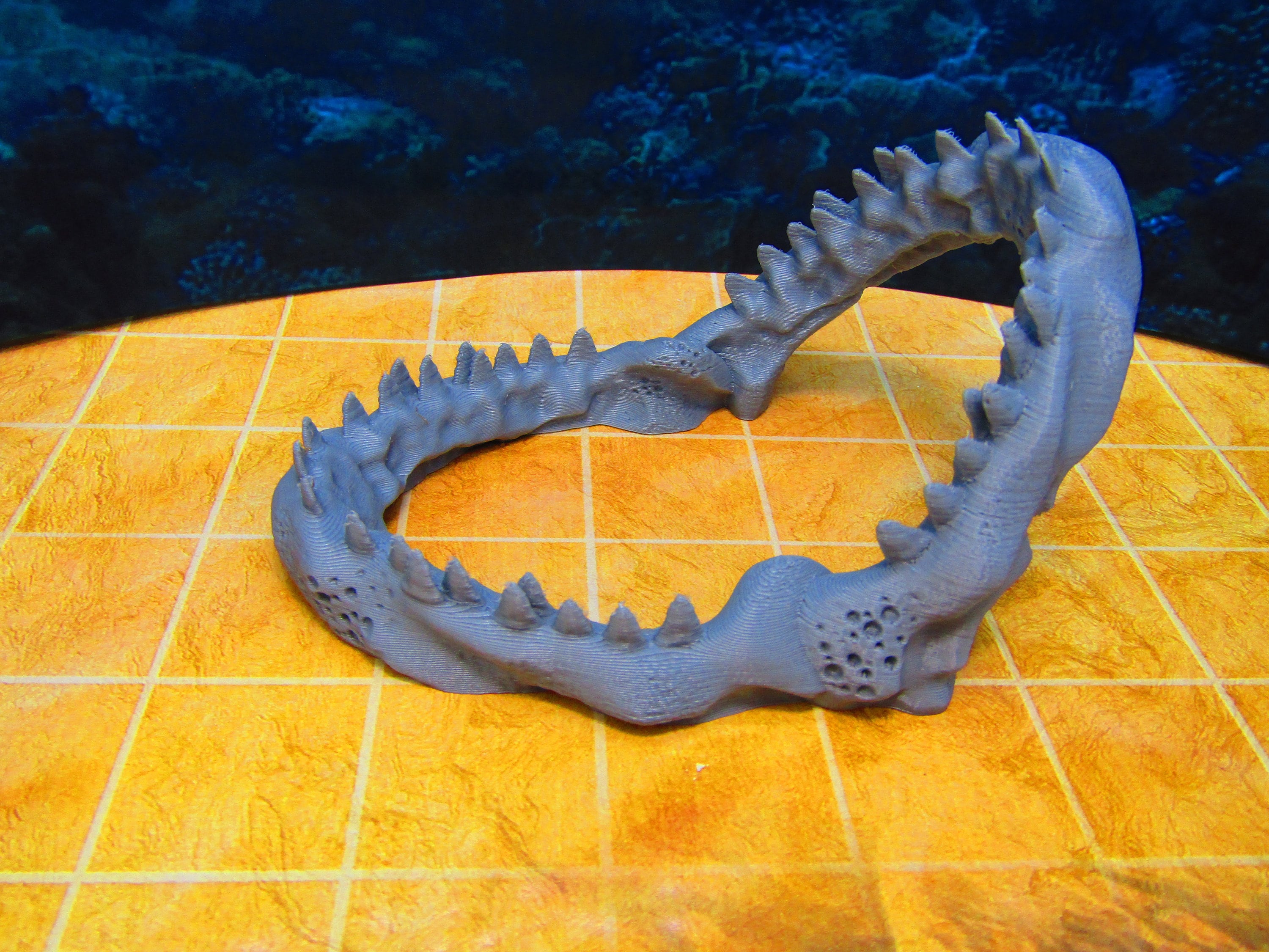 Megalodon Shark Jaw Sea Monster Maw Teeth Boneyard Scenery - Etsy