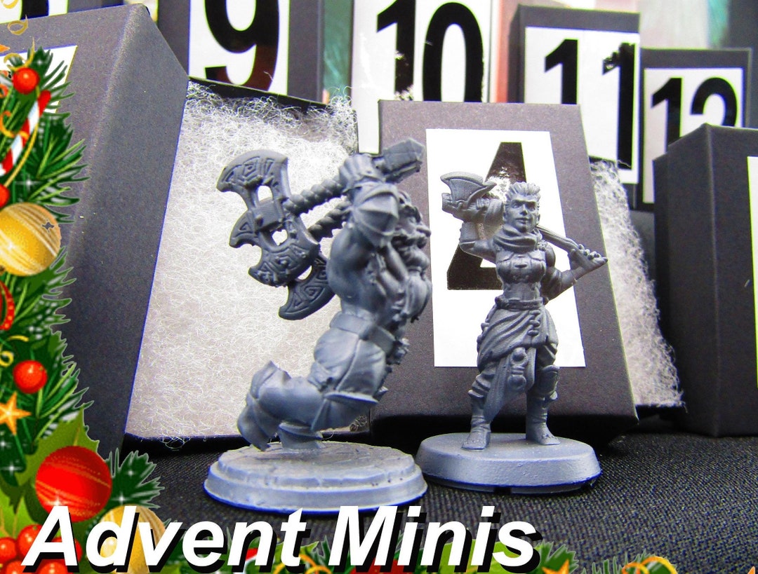 24 Days of Christmas Advent Calendar Fantasy Minis Miniature Figures ...