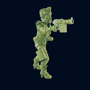 FEMALE CYBERPUNK BULLY | Post Apocalypse Bad Guy Miniature Figure ...