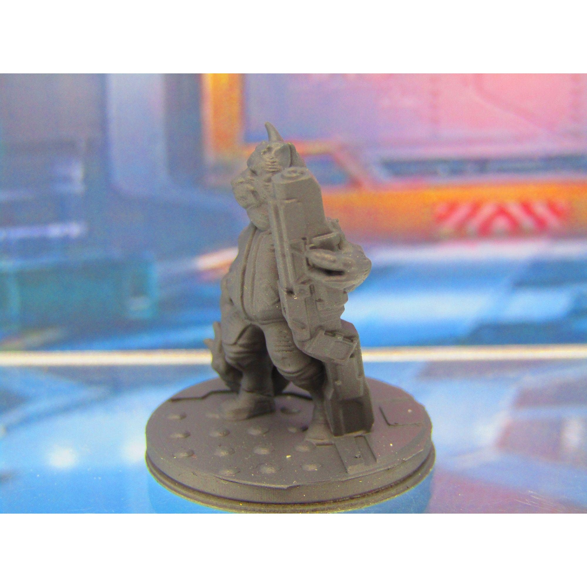 Alien Rat / Raccoon Space Fighter Mini Miniature Figure 3D Printed ...