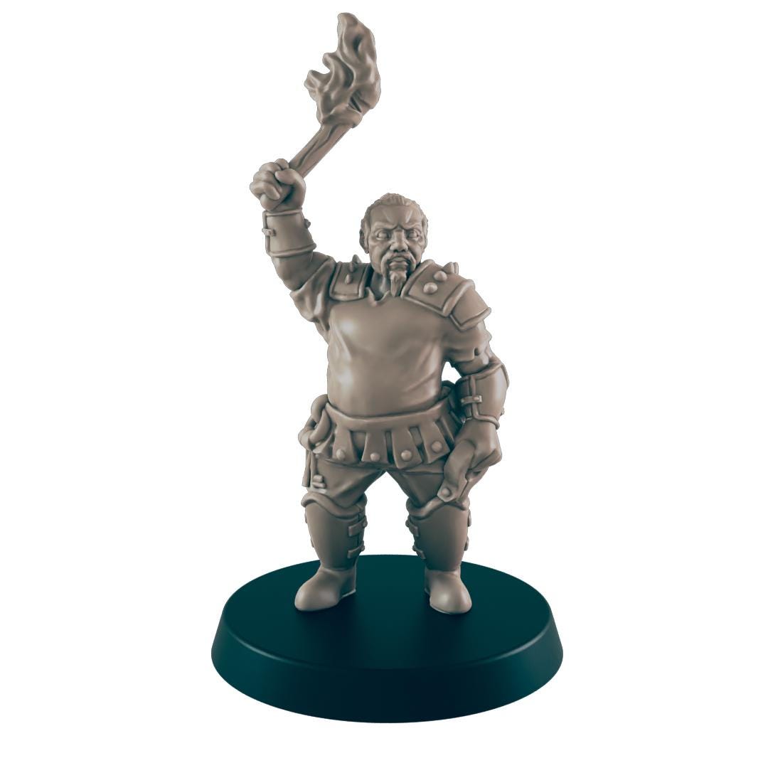 Human Mini | Sheriff Jailer | Male Townsfolk NPC Figure | Dnd Wargaming ...