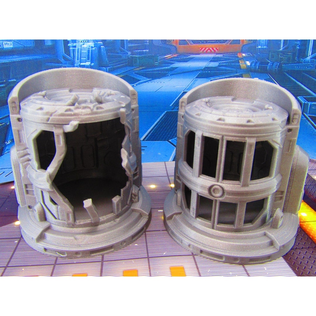 Containment Holding Chambers Cages Cells Pair Scenery Terrain 3D ...