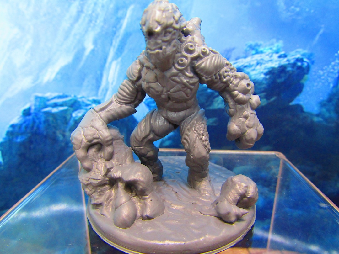 Coral Golem Undersea Monster Creature Mini Miniature Figure 3D Printed ...