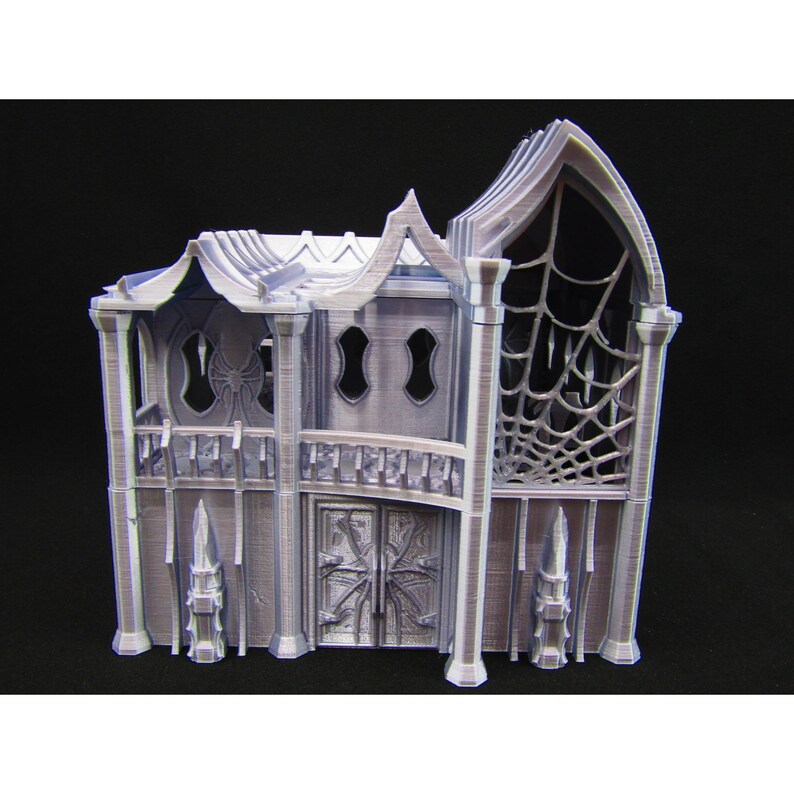 Dark Elf Nobles House Mansion Scatter Terrain Scenery 3D Printed Mini ...