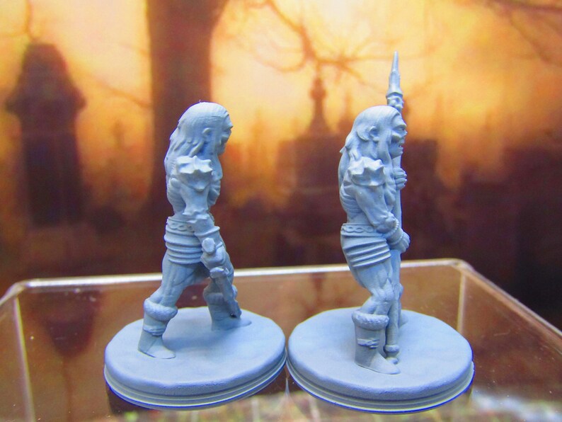 Pair of Barrow Wight Ghost Warriors Encounter Mini Miniature - Etsy