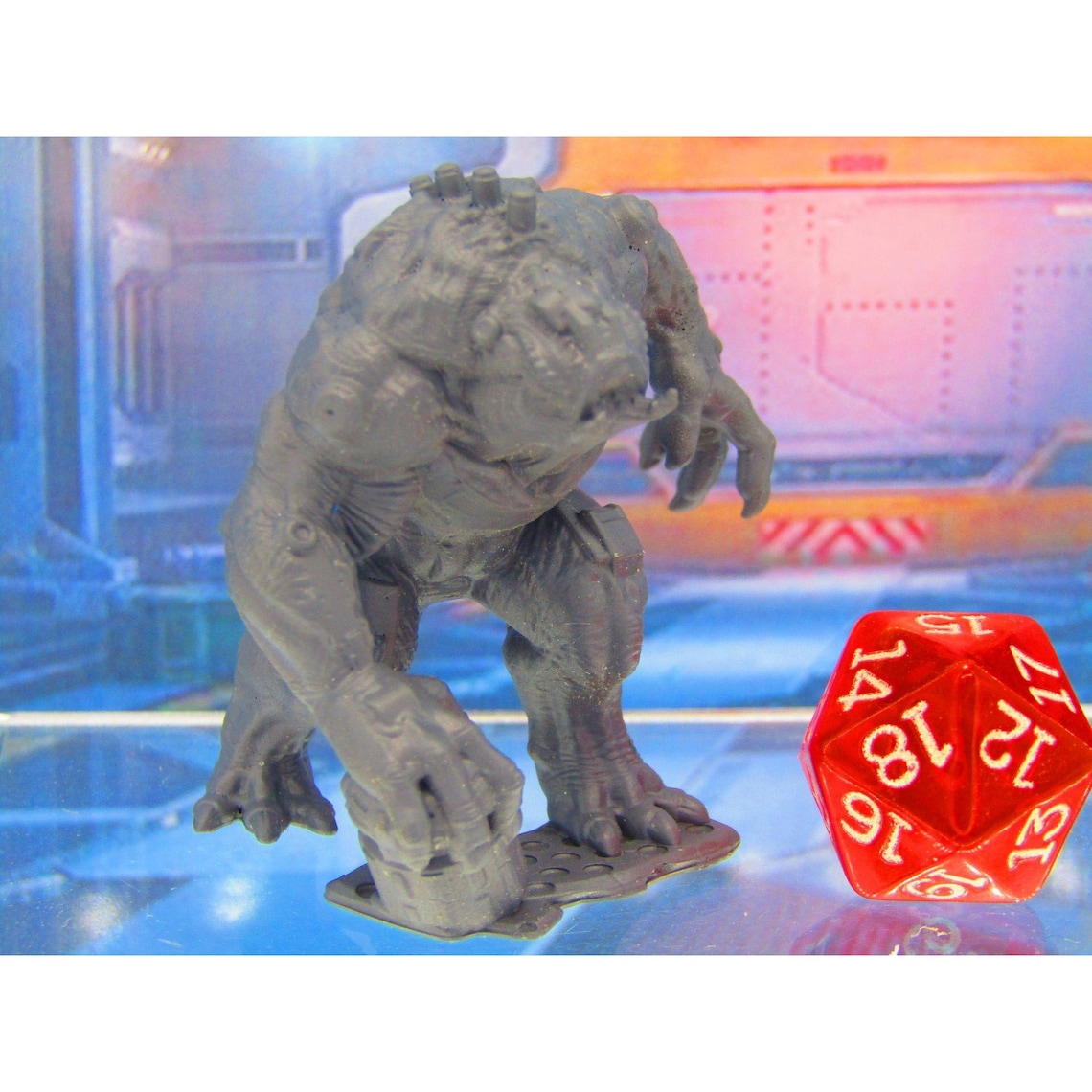 Space Behemoth Spaceship Monster Mini Miniature Figure 3D - Etsy