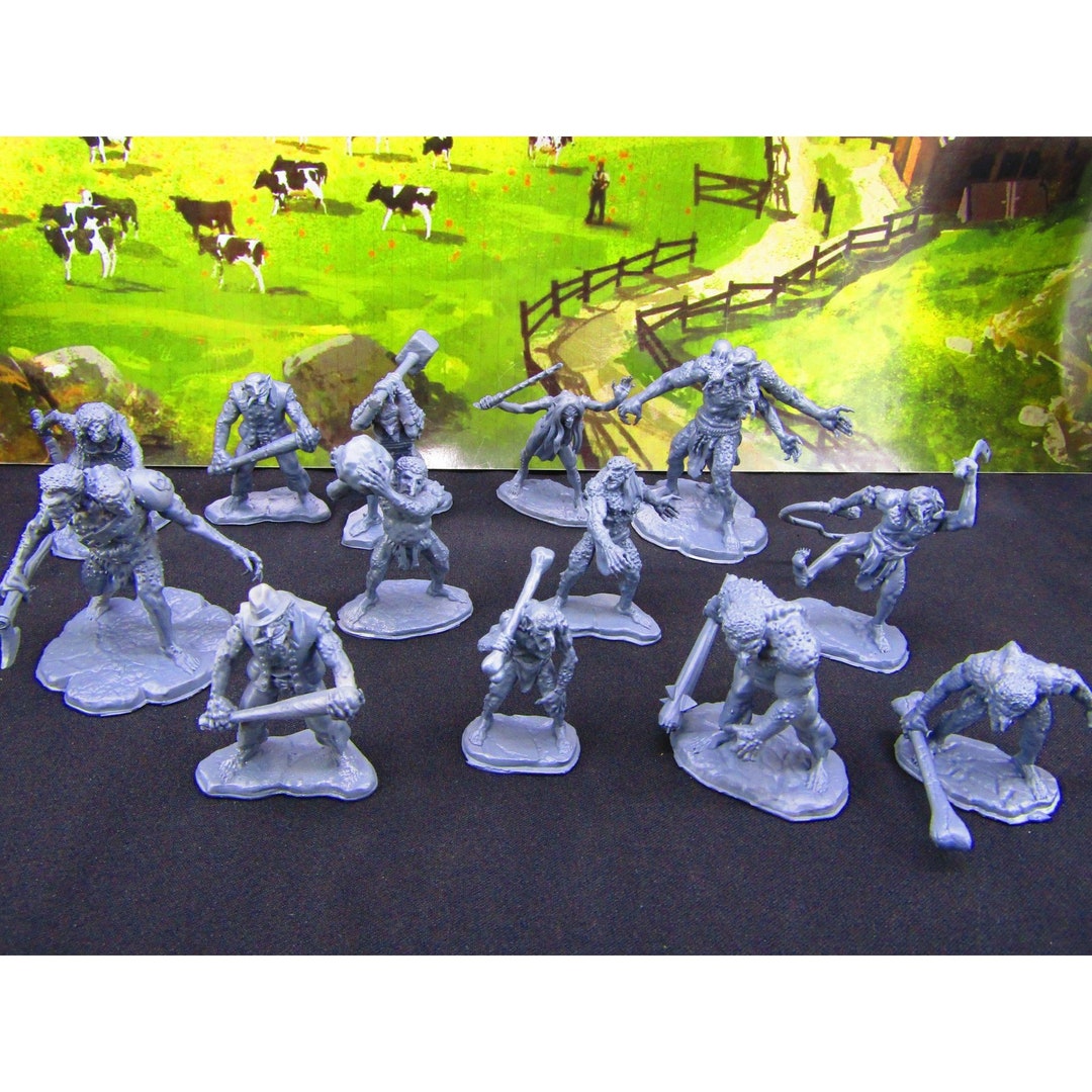 13 Trolls Monsters Lot Set Mini Miniature Model Character Figure 28mm ...